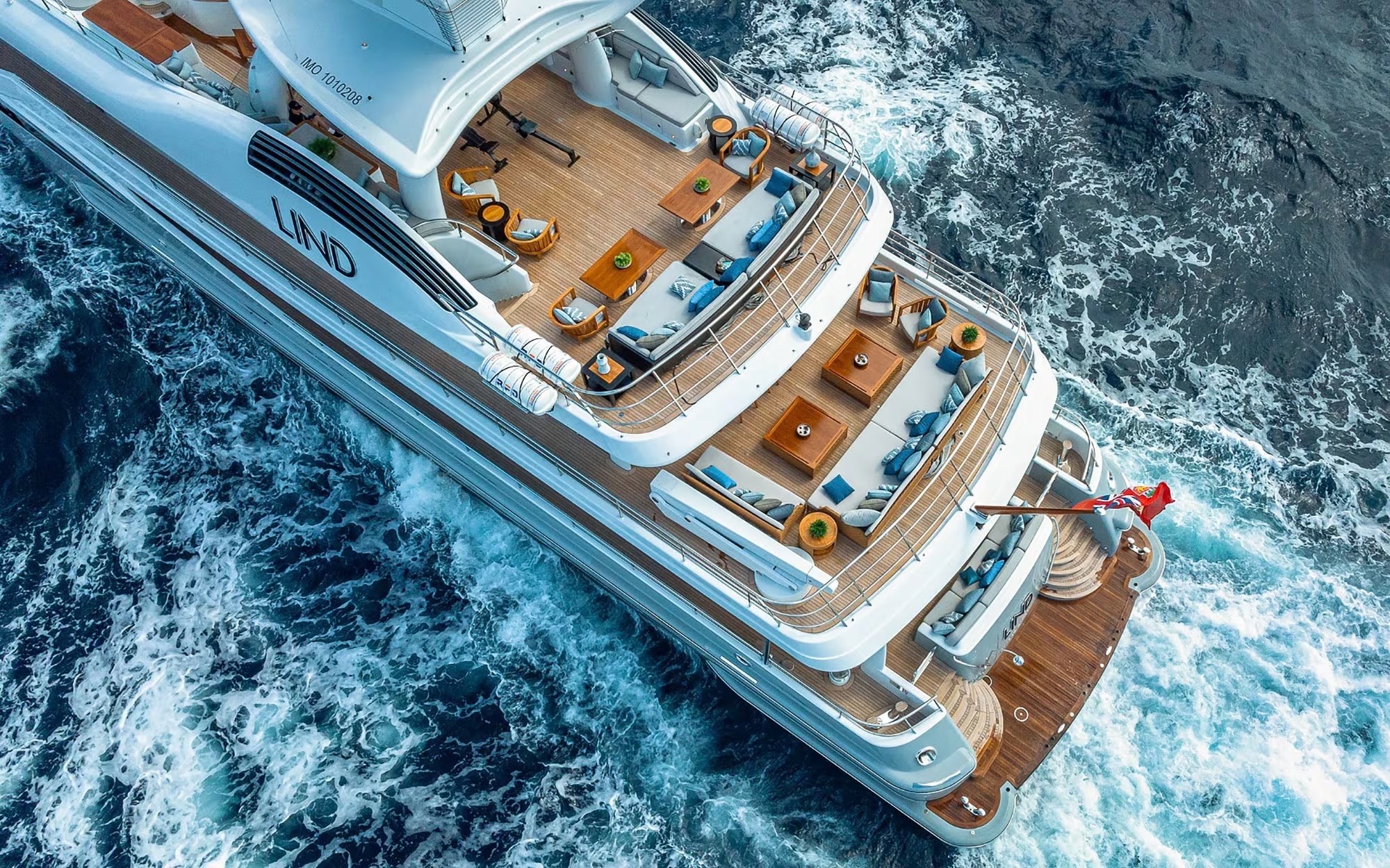 Lind Yacht Charter super yacht for charter from 285 000 € per week ...